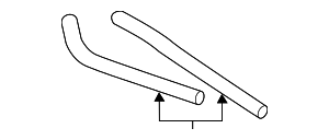2014-2020 Mitsubishi Outlander Upper Hose 2922A608 | Auto Parts