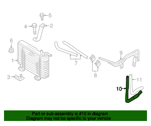 2016-2020 Mitsubishi Outlander Lower Hose 2922A995 | MitsubishiParts.com