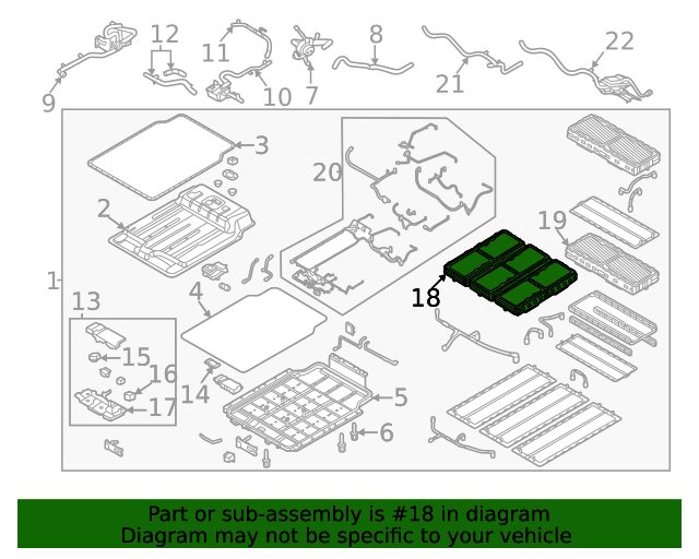 2022 Kia Niro EV Drive Motor Battery Pack Control Module 375J1-Q4003 ...