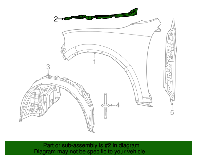 2016-2019 Dodge Durango Filler Panel - Driver's Side (LH) 68277369AA ...