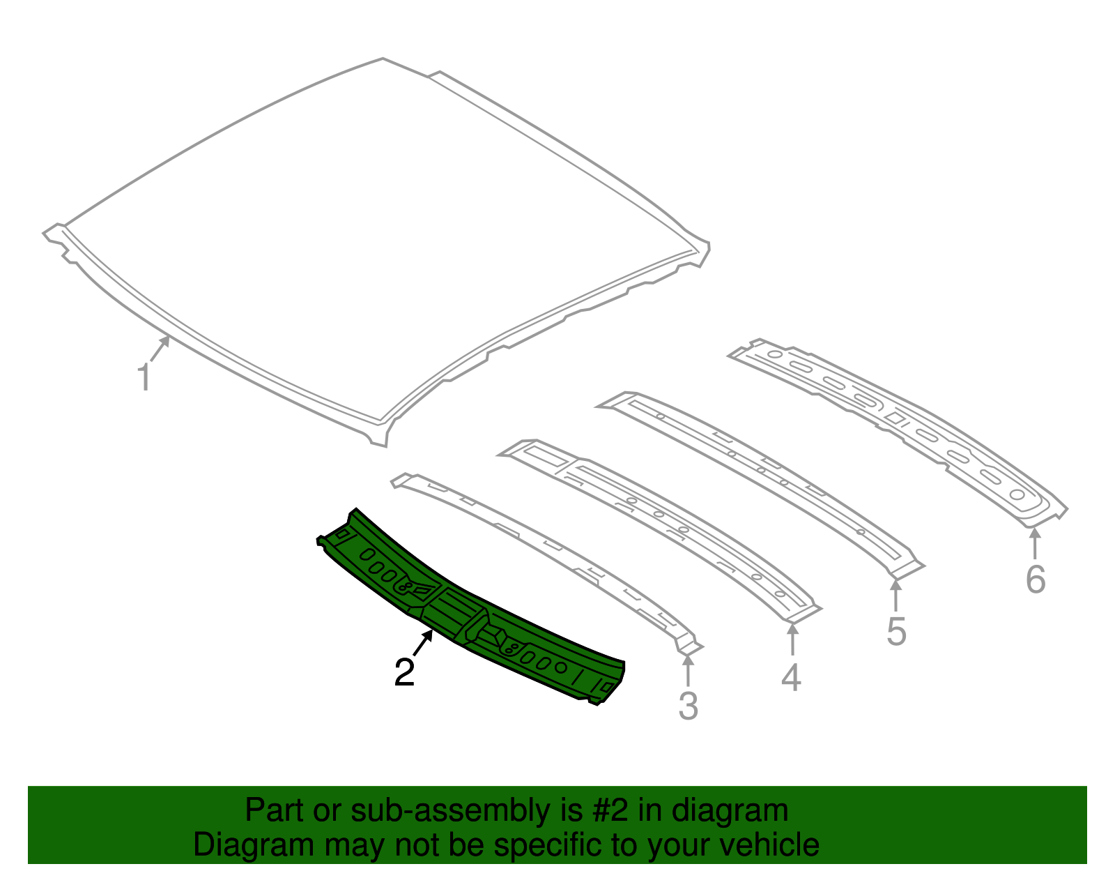 2012-2017 Hyundai Veloster Windshield Header 67121-2V100 | Hyundai ...