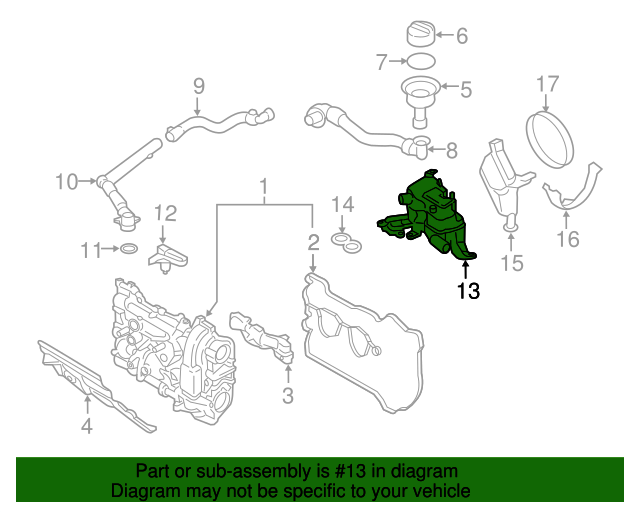 2017-2023 Porsche Engine Oil Separator Filter 0PC-115-099-A | OEM Parts ...
