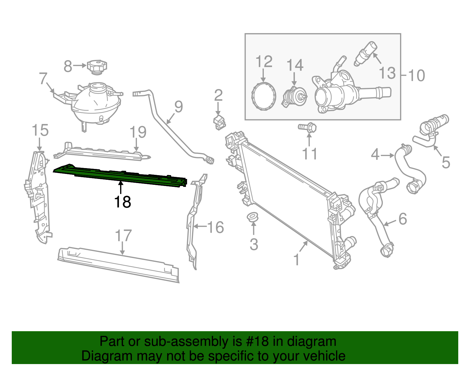 2022 Jeep Compass Baffle 68453540AA | Mopar Parts Canada
