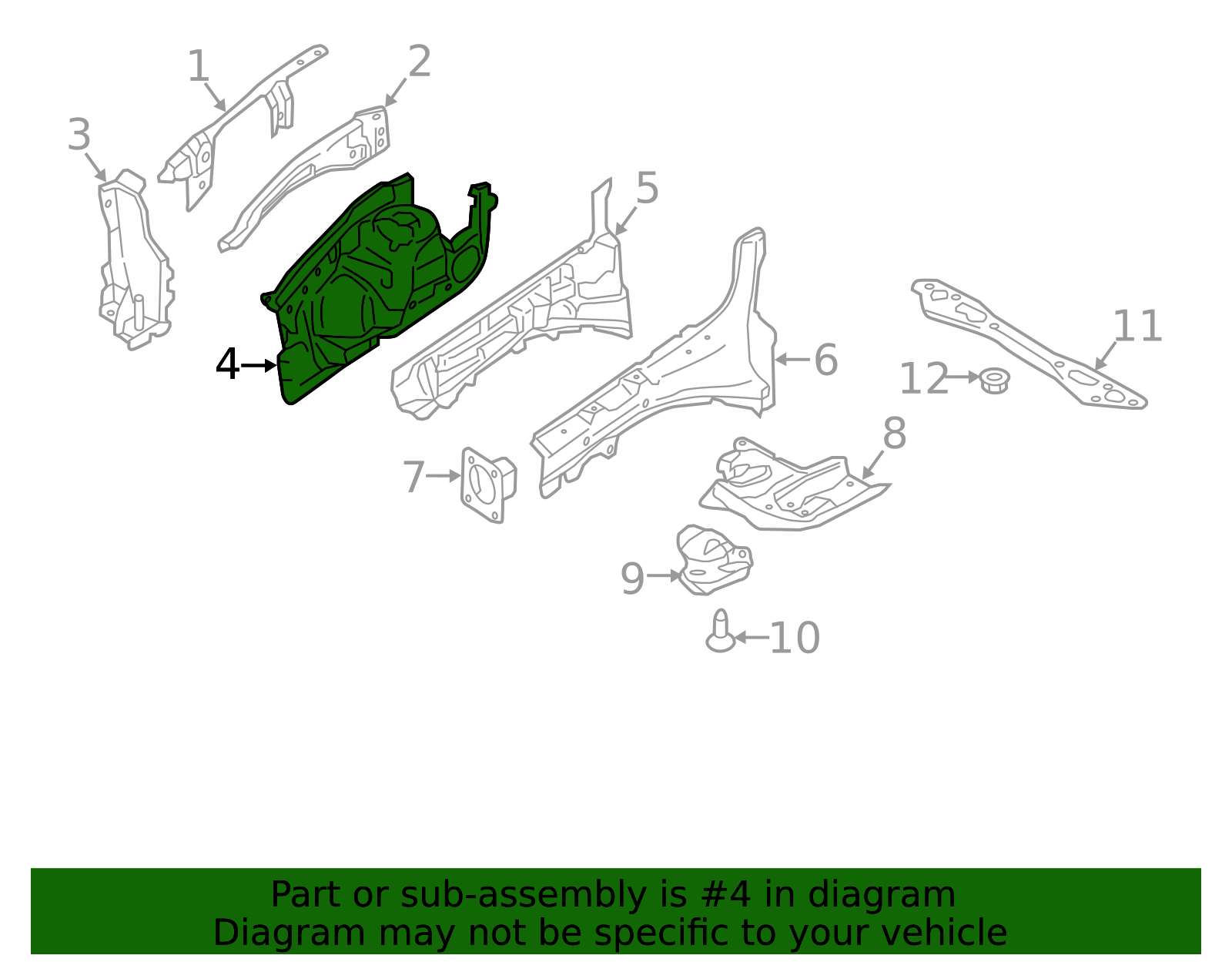 F2GZ-5802021-C - Apron Panel 2018-2024 Ford | Big 3 Auto Parts