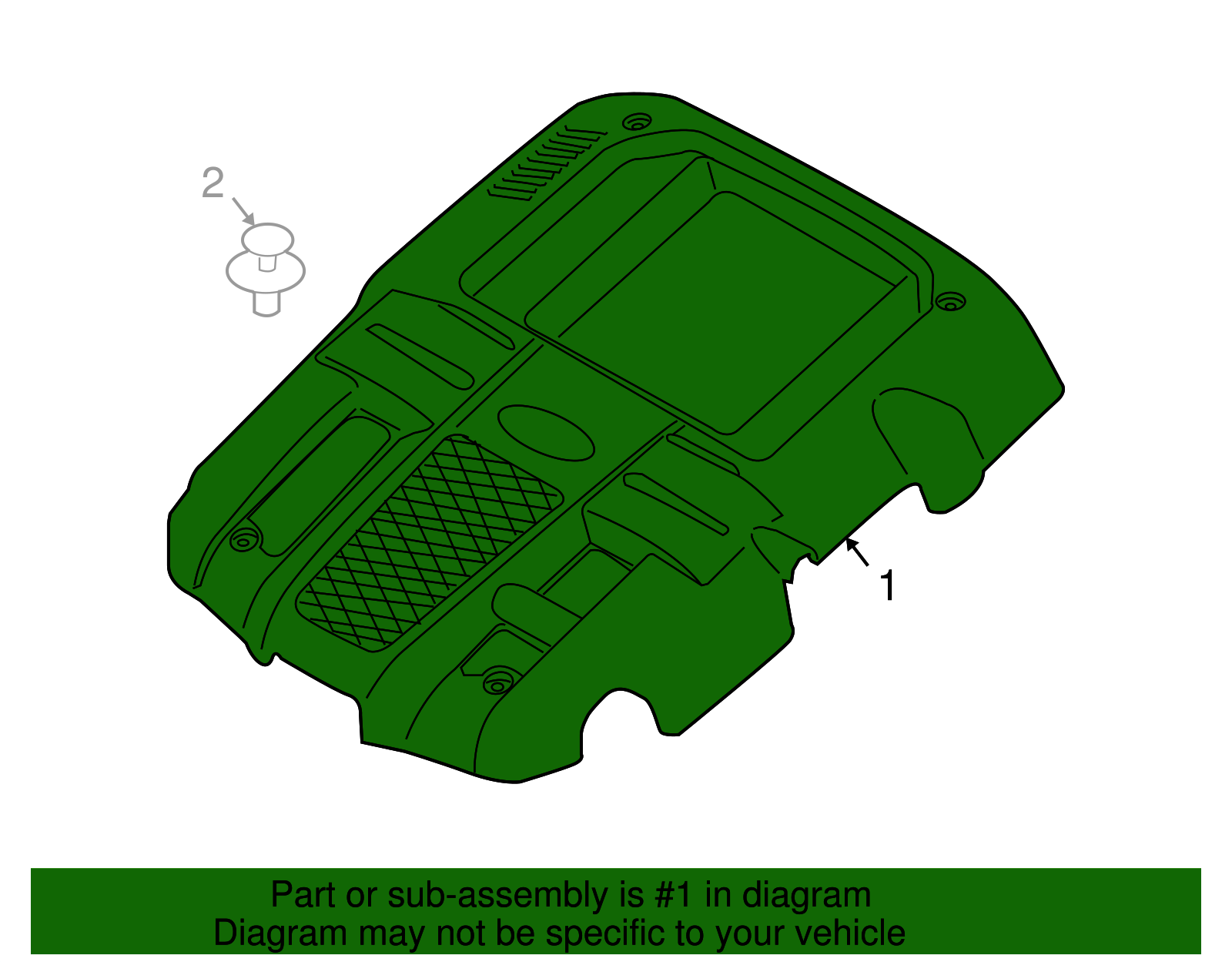 14025AA320 - Engine Cover 2009-2013 Subaru Forester | AutoNation Parts