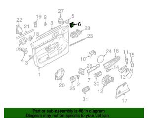 2005-2016 Volkswagen Door Trim Panel Fastener 6Q0-868-246-A | vwpartscenter