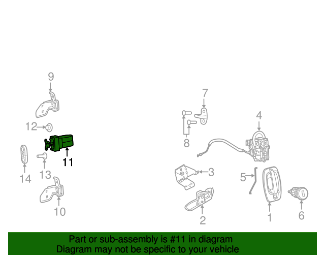 2014-2021 Ram Door Check 68169379AE | TascaParts.com