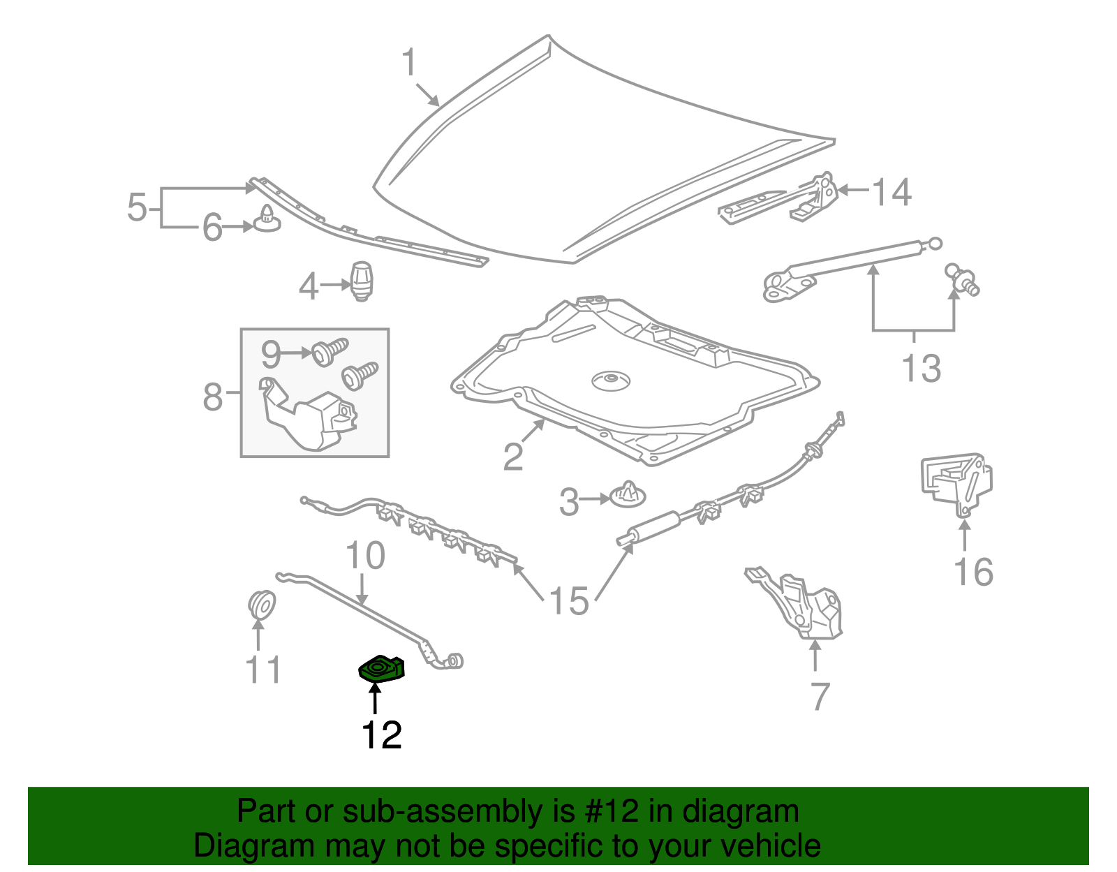 91503-TA0-A01 - 2008-2012 Honda Accord - Holder Rod | Genuine Honda Parts