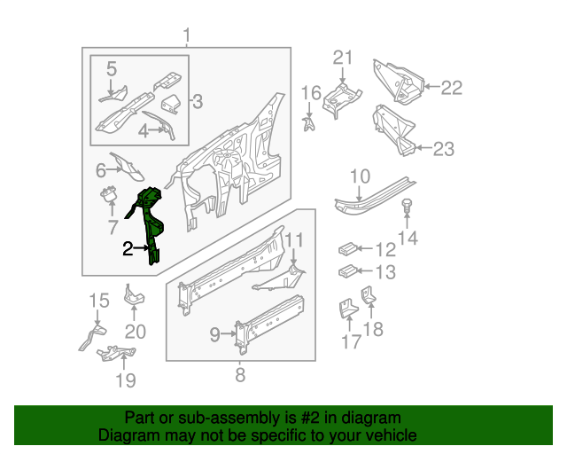 Genuine BMW 41-14-7-111-070 | Front Section | FREE Shipping on Most ...