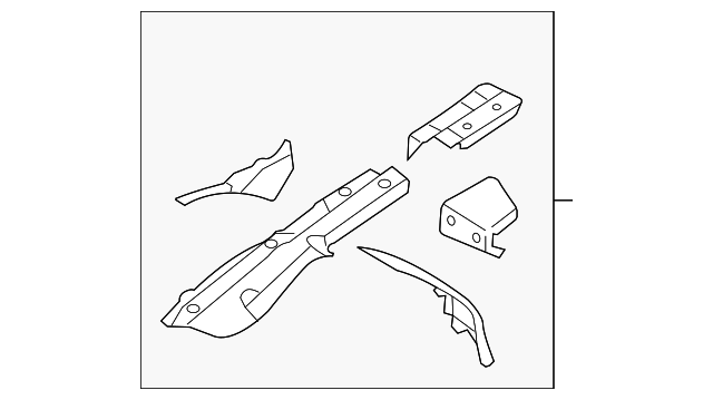 41117111289 - 2004-2010 BMW Upper Rail (41-11-7-111-289) | BMW of South ...
