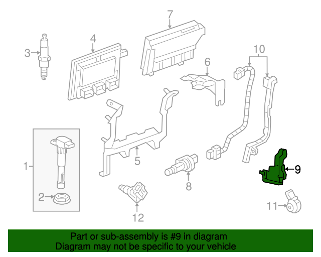 37503-RL5-A00 - Cover, Crank Sensor 2010-2015 Honda | Honda Parts Online