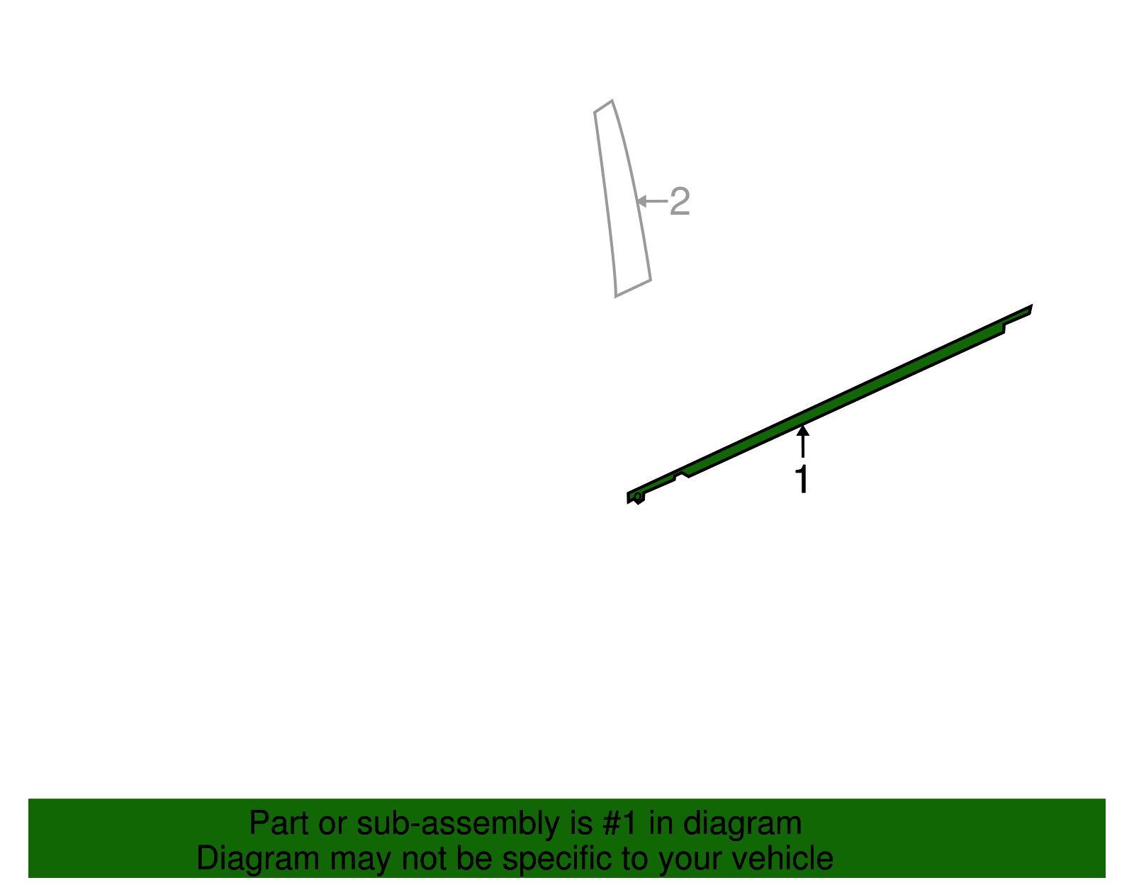 2012-2019 Nissan Versa Belt Molding 80821-9KN1A | OEM Parts Online