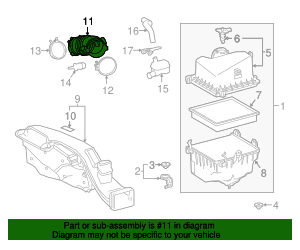 17881-F0011 - Engine Air Intake Hose 2018-2024 Toyota Camry | Longo ...