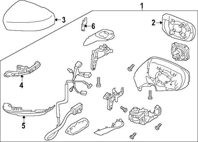 2024 Subaru Mirror Cover 91054FN020 | Subaru Parts Store
