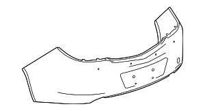 2011-2013 Buick Regal Rear Bumper Cover 13243346 GM | GMPartsDirect.com