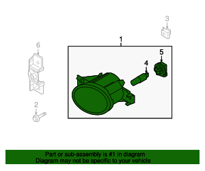 26150-9B91D - Fog Light 2008-2015 Infiniti | AutoNationParts.com