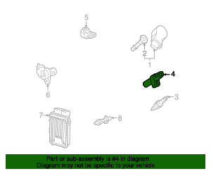 642-905-00-00 - Engine Crankshaft Position Sensor 2005-2018 Mercedes ...