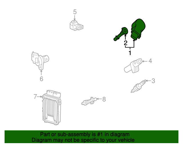 272-906-00-60 - Ignition Coil 2005-2015 Mercedes-Benz | Mercedes-Benz ...