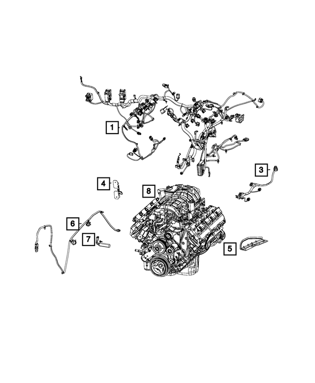 2019 Ram 1500 Classic Transmission Wiring 68371273AC | Mopar eStore