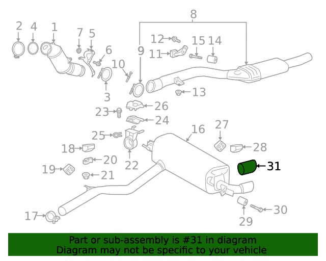 18308679178 - 2019-2024 BMW Z4 Tail Pipe Extension (18-30-8-679-178 ...