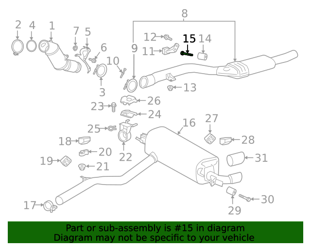 2001-2024 BMW Collar screw 18-40-7-540-023 | AutoNationParts.com