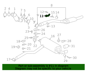 Genuine BMW 18-20-8-663-685 | Front Muffler Bracket | FREE Shipping on ...