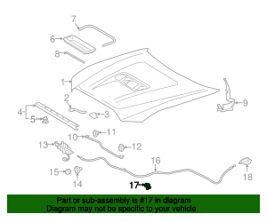 90469-06005 - Hood Release Cable Clip - 2005-2023 Toyota | OEM Genuine ...