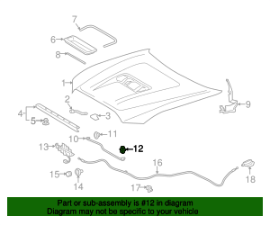 53452-04010 - Support Rod Holder 2005-2023 Toyota Tacoma | Ourisman ...