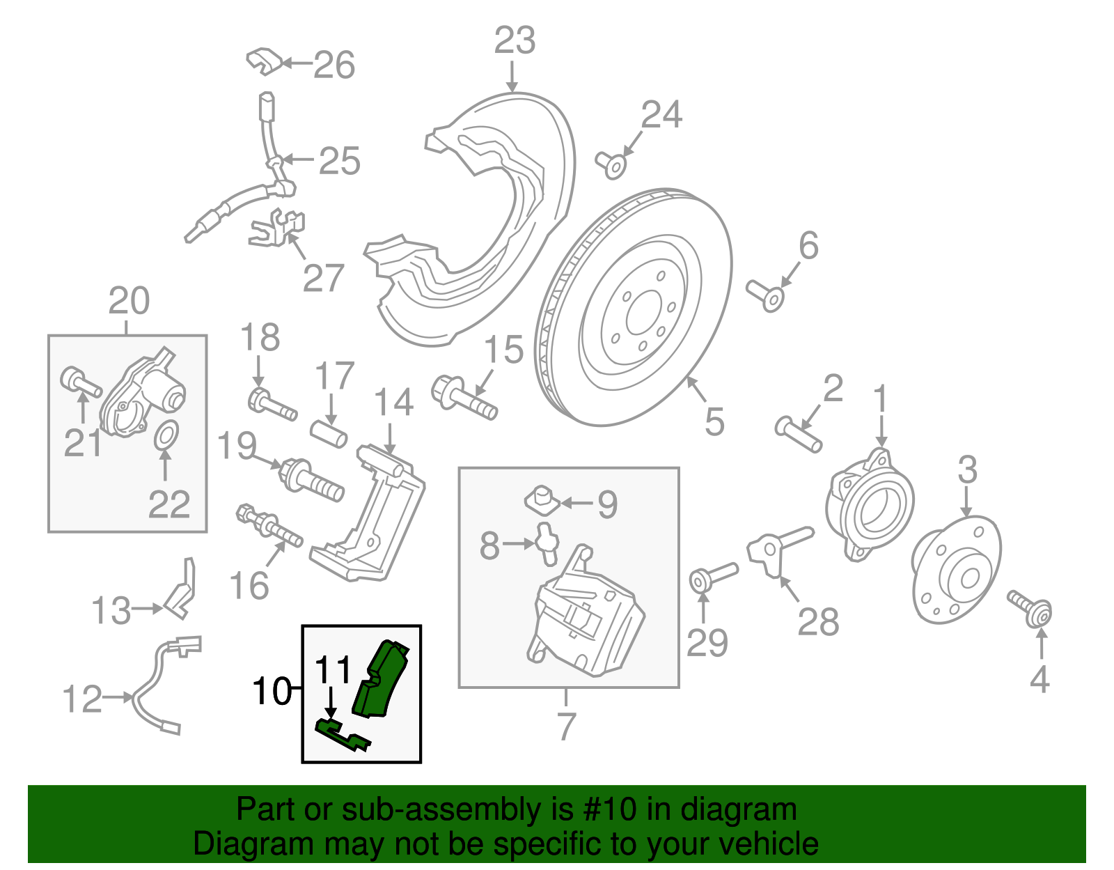 PAB-698-451 - 1 Set Of Brake Pads 2015-2022 Porsche Macan | Delaware ...