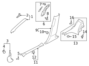 2019-2024 Subaru Forester Rear Sill Plate Cover 94053SJ000 | Subaru ...