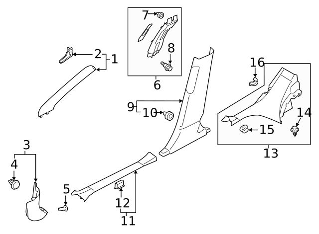 2019-2021 Subaru Forester Rear Sill Plate Grommet 909130262 ...