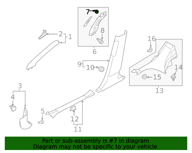 2014-2024 Subaru Air Guide Clip 909130185 | Subaru Parts Store