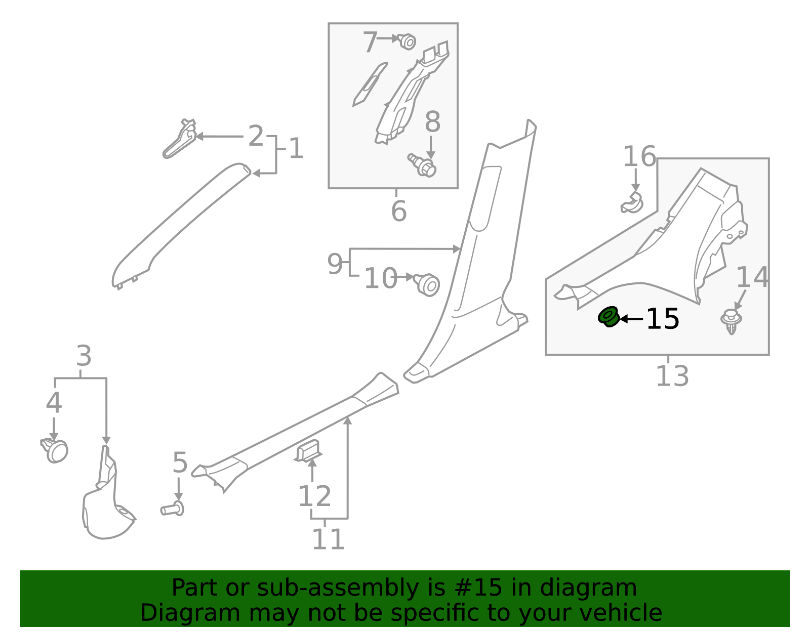 2019-2024 Subaru Forester Rear Sill Plate Grommet 909130262 | Subaru ...