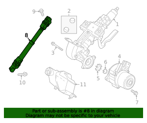 2019-2024 Mazda 3 Intermediate Shaft BCKA-32-090C | RealMazdaParts.com