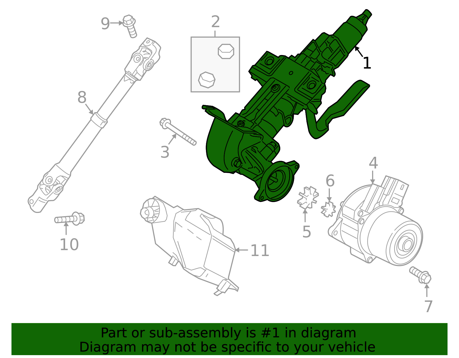 2019-2024 Mazda | Column Assembly | BCKA-32-150F | Mazda Online Parts