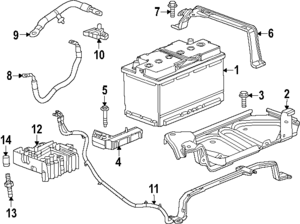 2021-2025 GM Upper Brace Bolt 11549110 GM | GMPartsDirect.com
