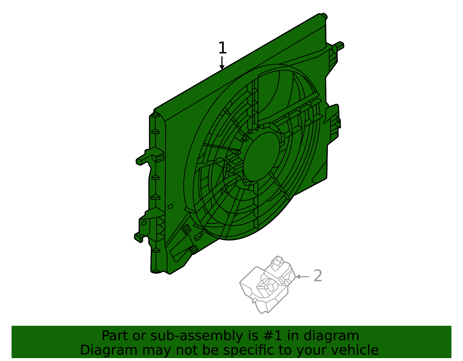 2020-2021 Nissan Versa Fan Module 21481-5RB0A | Parts for Nissans