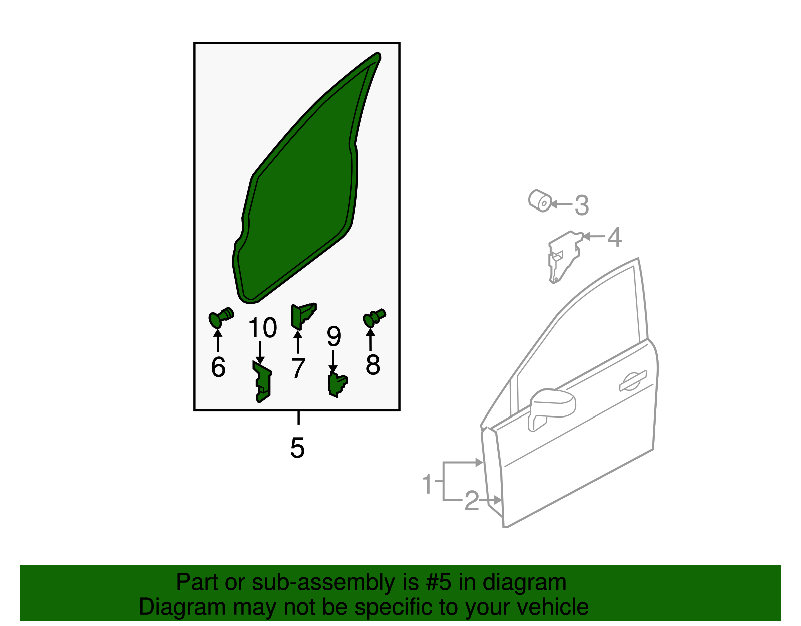 80831-ED500 - 2007-2012 Nissan Versa - Door Weather-Strip | Anicra ...