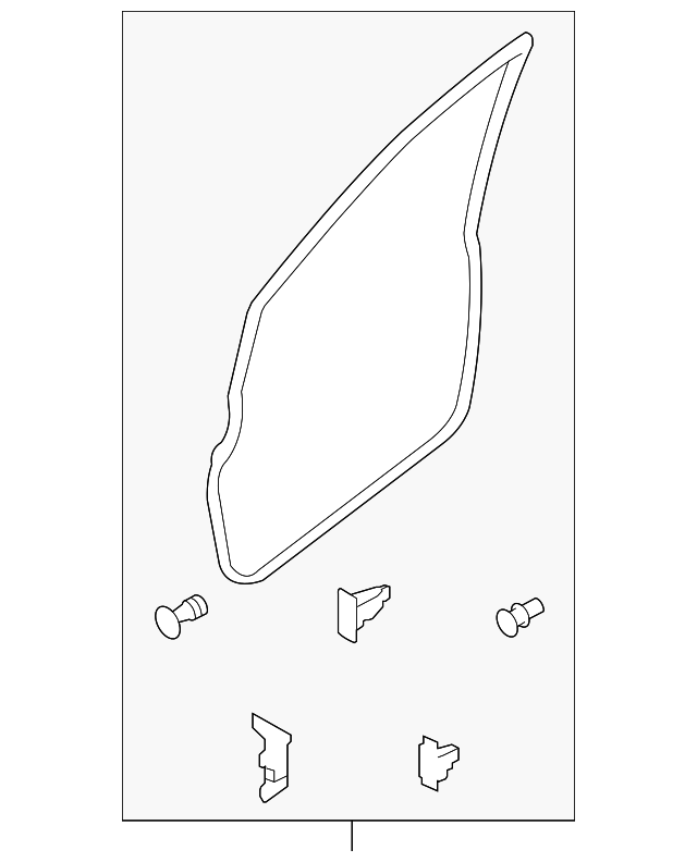 2007-2012 Nissan Versa Door Weather-Strip 80831-ED500 | Nissan Parts Plus
