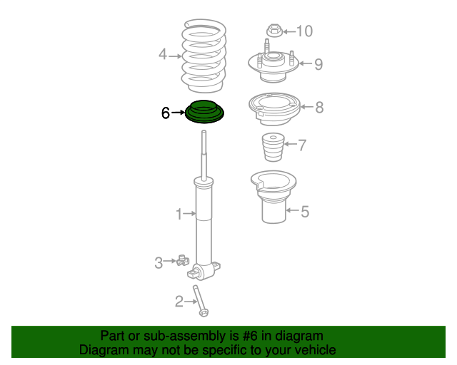 2007-2020 GM Spring Insulator 15808594 | Payne Weslaco Motors GMC Parts