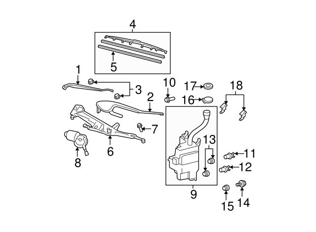 85381-0E010 - Nozzle QTY 1 For 2004-2009 Lexus | Lexus OE Parts