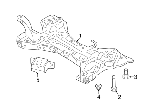 2011-2014 Hyundai Sonata Engine Cradle Insulator 62499-2T100 | OEM ...