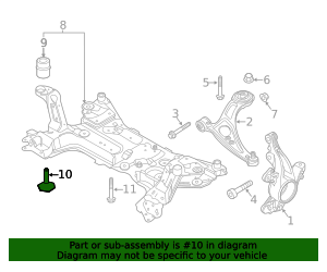 2020-2021 Ford Engine Cradle Front Bolt -W719192-S439 | TascaParts.com