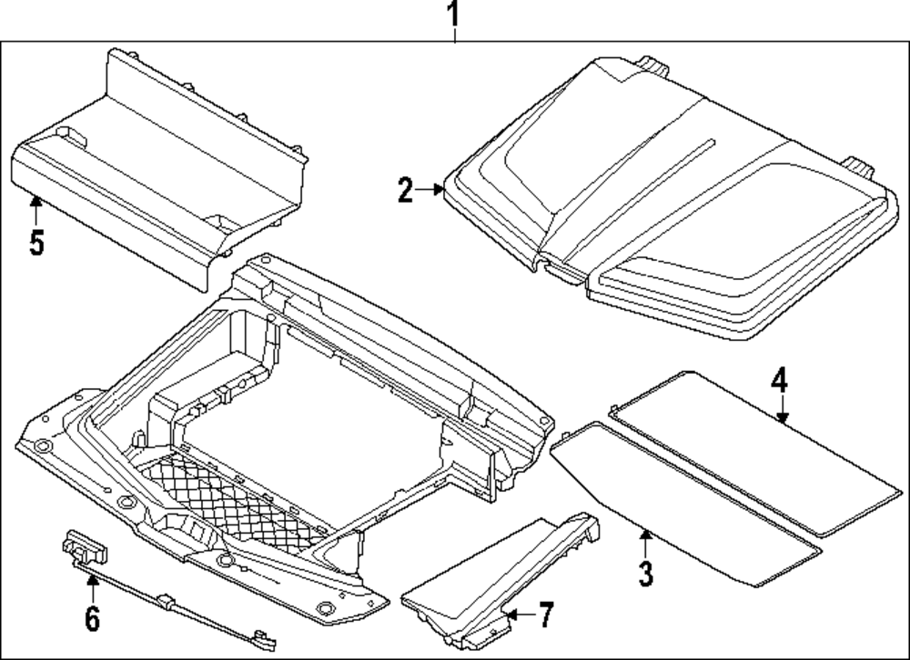 2023-2025 Genesis GV60 Trunk Assembly Front No.3 86725-CU100-NNB ...
