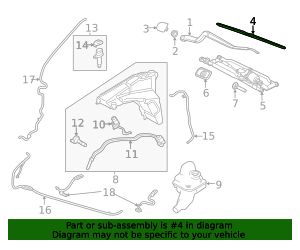 LR083272 - Windshield Wiper Blade 2017-2023 Land Rover ...