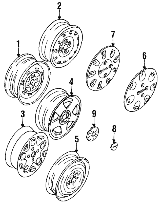 1990-1993 Isuzu Wheel, Spare 8944767082 | Isuzu Parts Center