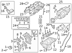 68596318AB - OEM Engine Oil Filter Adapter For 2016-2024 Mopar | OEM ...