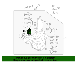 2006-2014 Mercedes-Benz Fuel Pump 2214704994 | AutoNation Parts