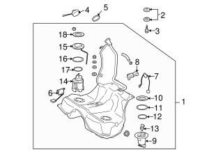 2012-2013 Mercedes-Benz S 550 Fuel Tank 221-470-43-01 | MB OEM Parts