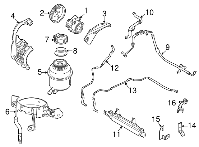 2015-2019 Ram ProMaster City Pressure Hose 68320670AA | TascaParts.com